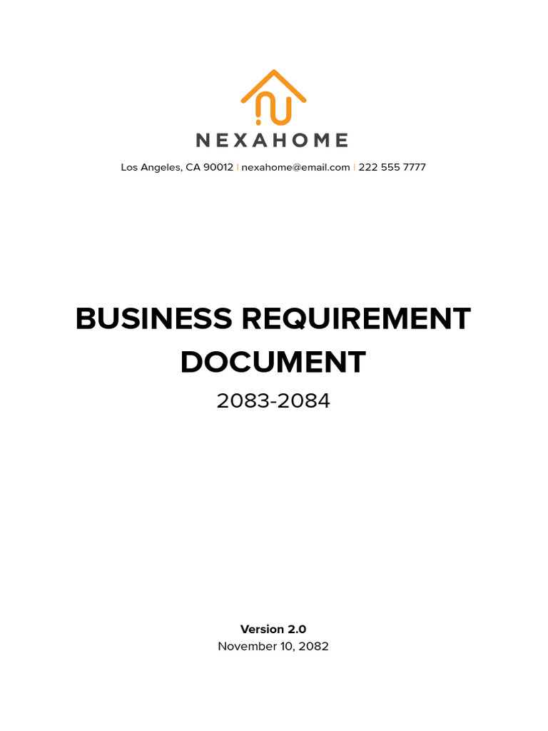 Business Requirement Document Template | PDF | Marketing Strategy ...