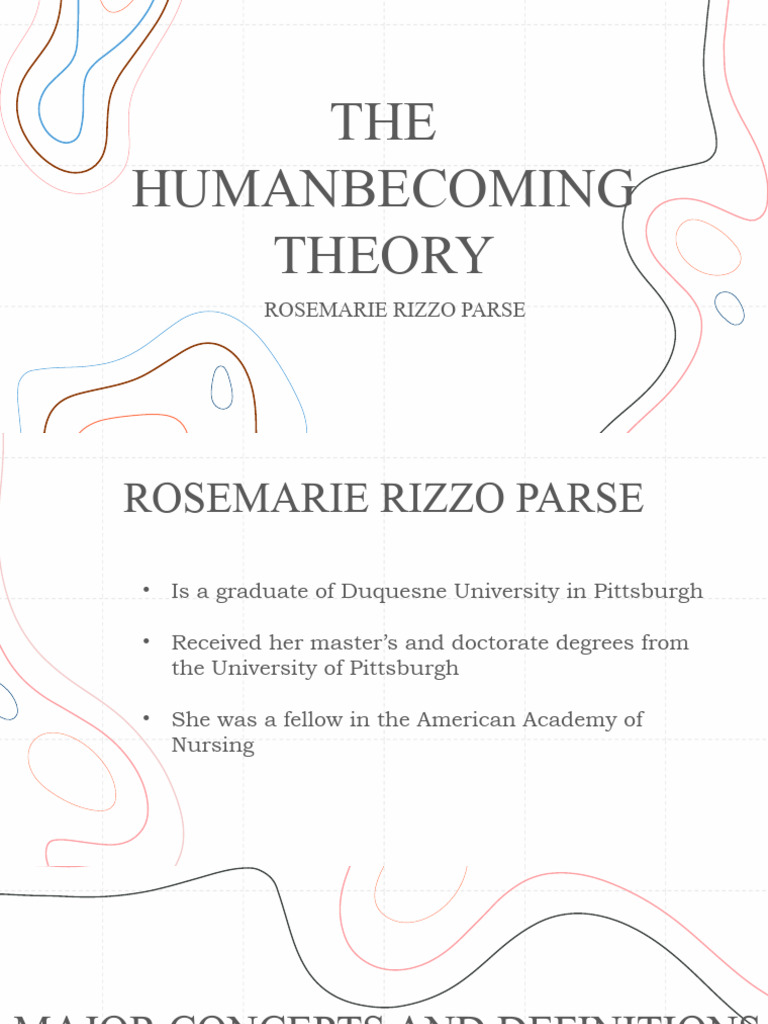 The Humanbecoming Theory Pdf Theory Nursing