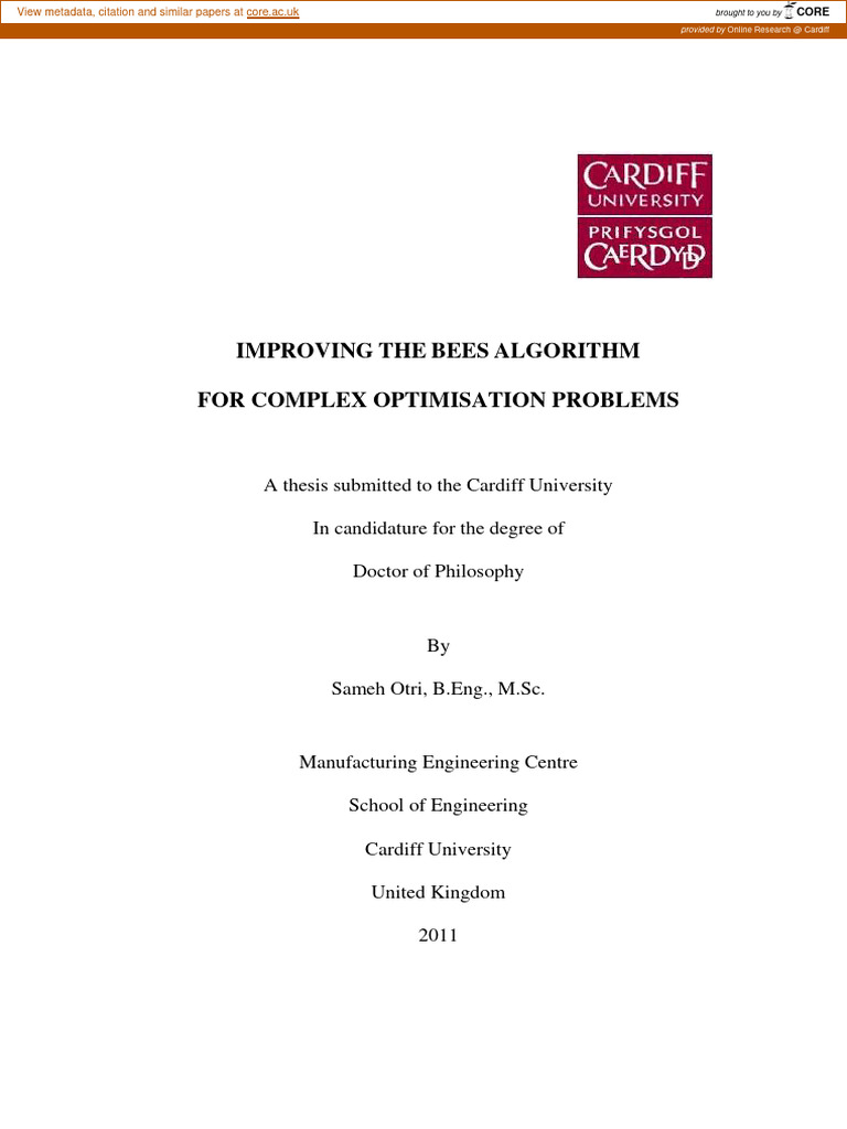 Bees Algorithm | PDF | Metaheuristic | Mathematical Optimization Bees Algorithm | PDF | Metaheuristic | Mathematical Optimization