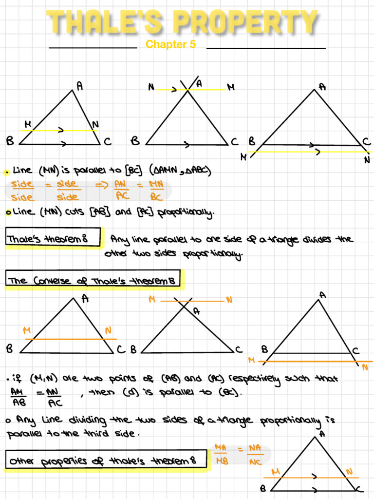 Thale's Property | PDF | Elementary Geometry | Euclidean Plane Geometry