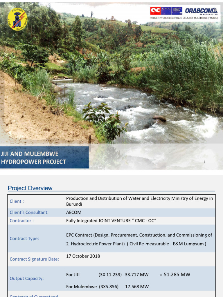 Hydropower Project Summary and Particular Experience | PDF | Concrete | Dam