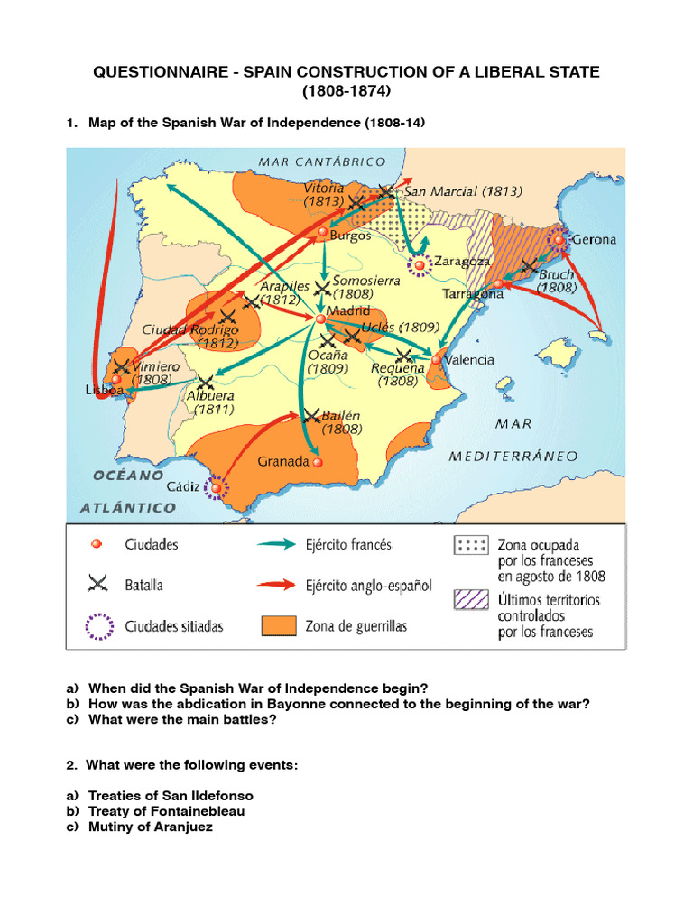 Questionnaire Spain - Construction of A Liberal State | PDF | Government | Spain