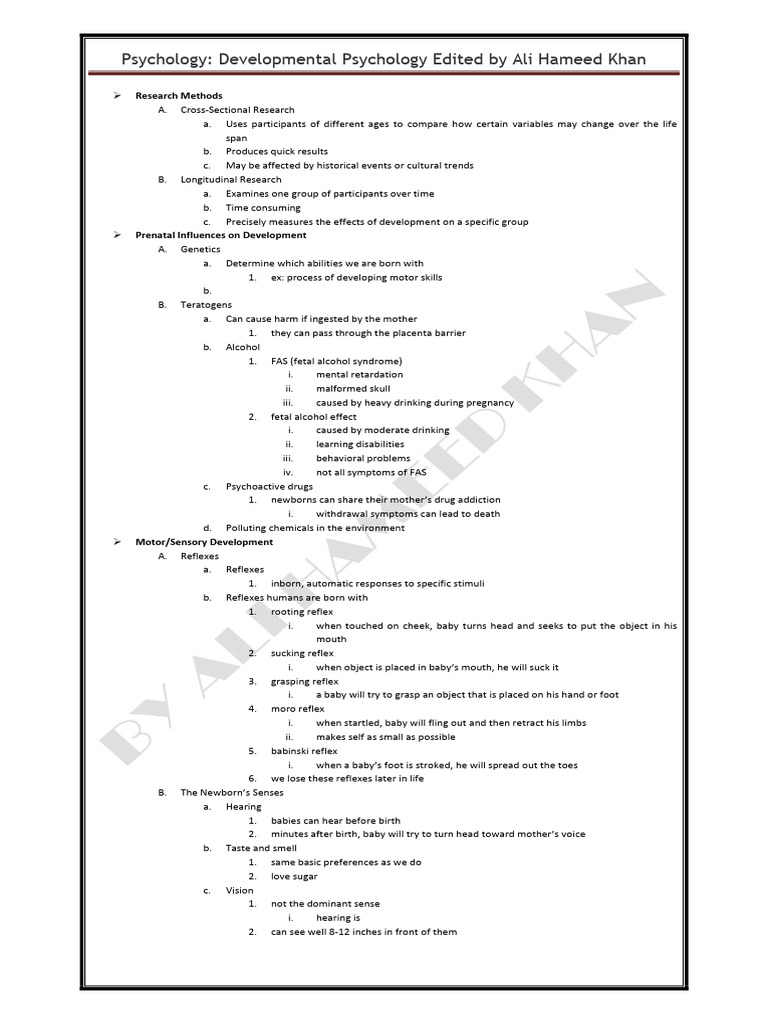 Chapter 9 Developmental Psychology | PDF | Attachment Theory ...
