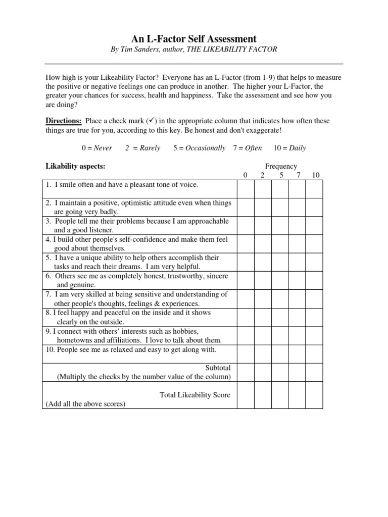 49 Likeability Factor | PDF | Reference | Cognitive Science