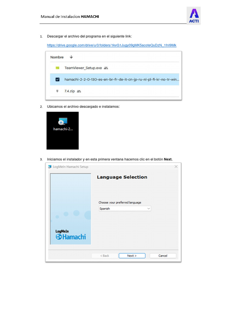 Manual de Instalacion SAP HAMACHI | PDF