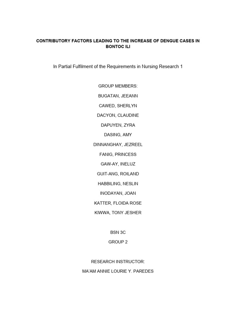 111bsn 3 Rrl-Wps Office Final | PDF | Clinical Medicine | Causes Of Death