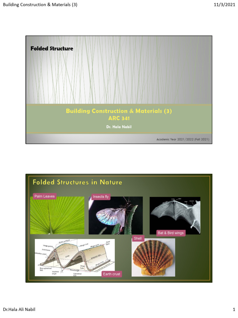 Folded Plate Structures in Construction | PDF | Beam (Structure) | Buckling