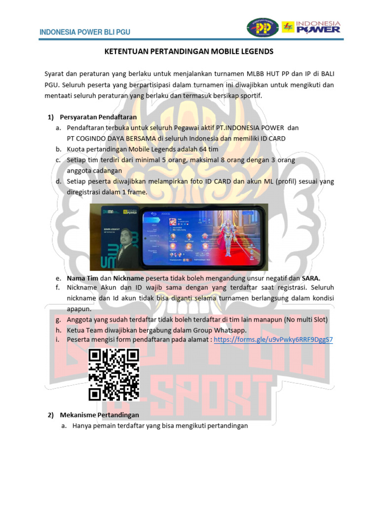 Ketentuan Pertandingan Mobile Legend | PDF