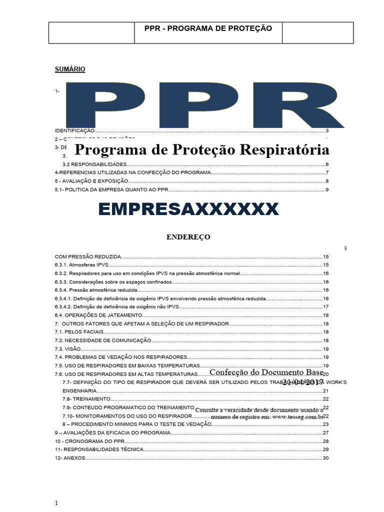 Modelo PPR | Download grátis PDF | Oxigênio | Espaço sideral