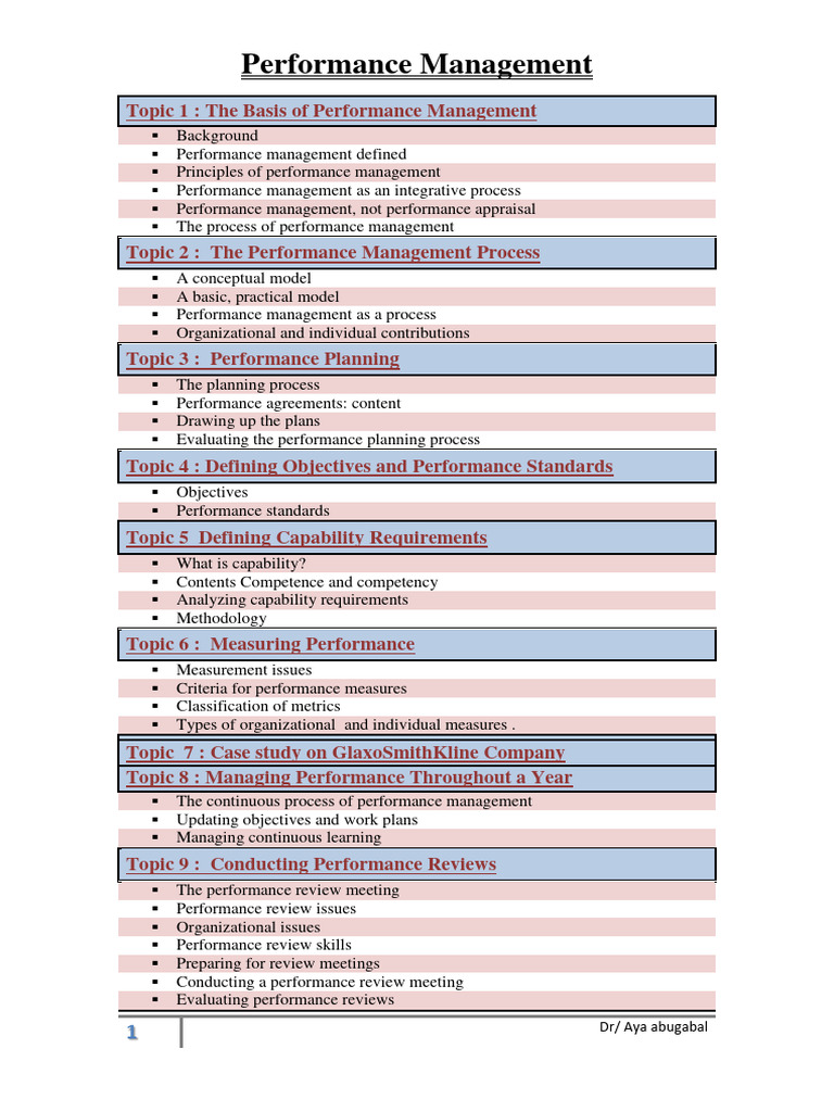 Performance Management.. | PDF | Performance Appraisal | Cognition