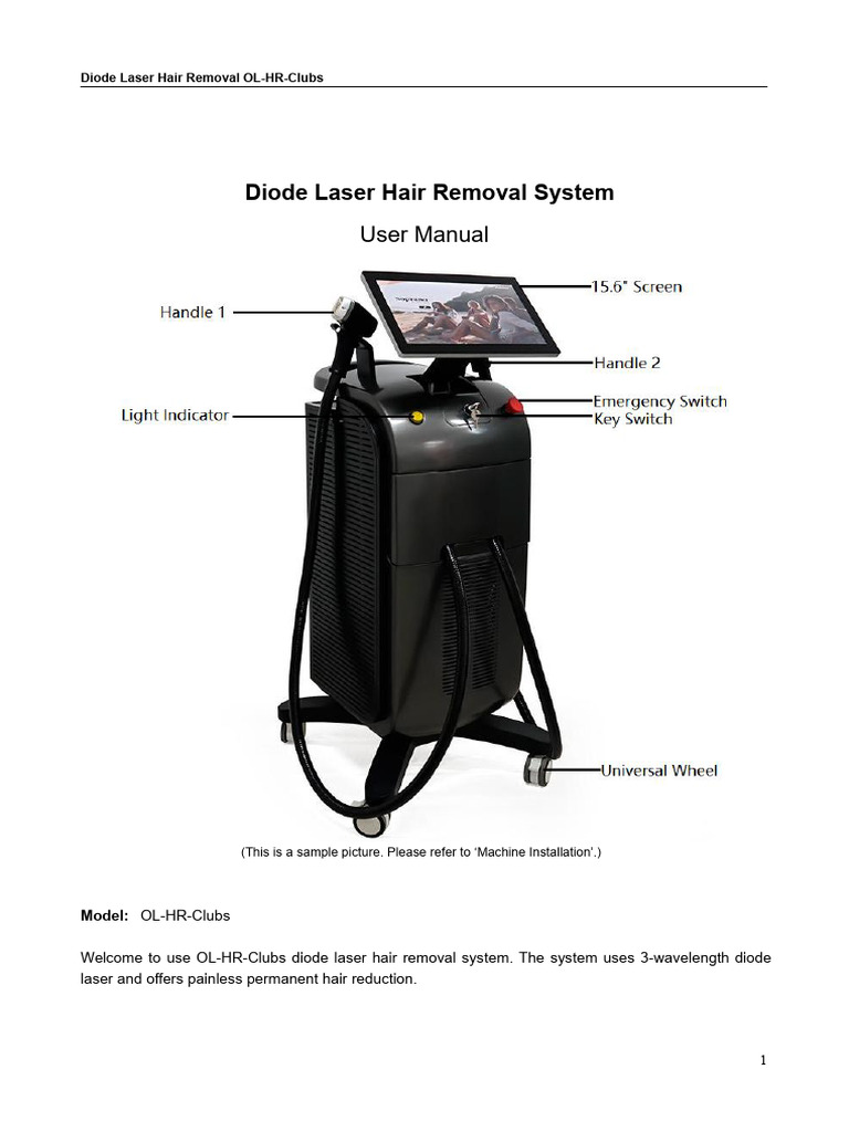 Soprano Laser User Manual (1600w+1600w) | PDF | Laser | Personal Computers