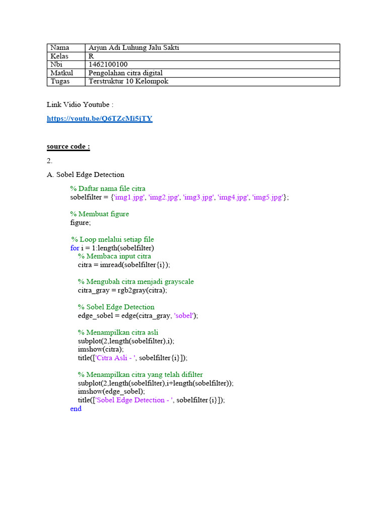 Muhammad Khafid M - 1462100143 - Tugas 10 (Kelompok) PCD | PDF