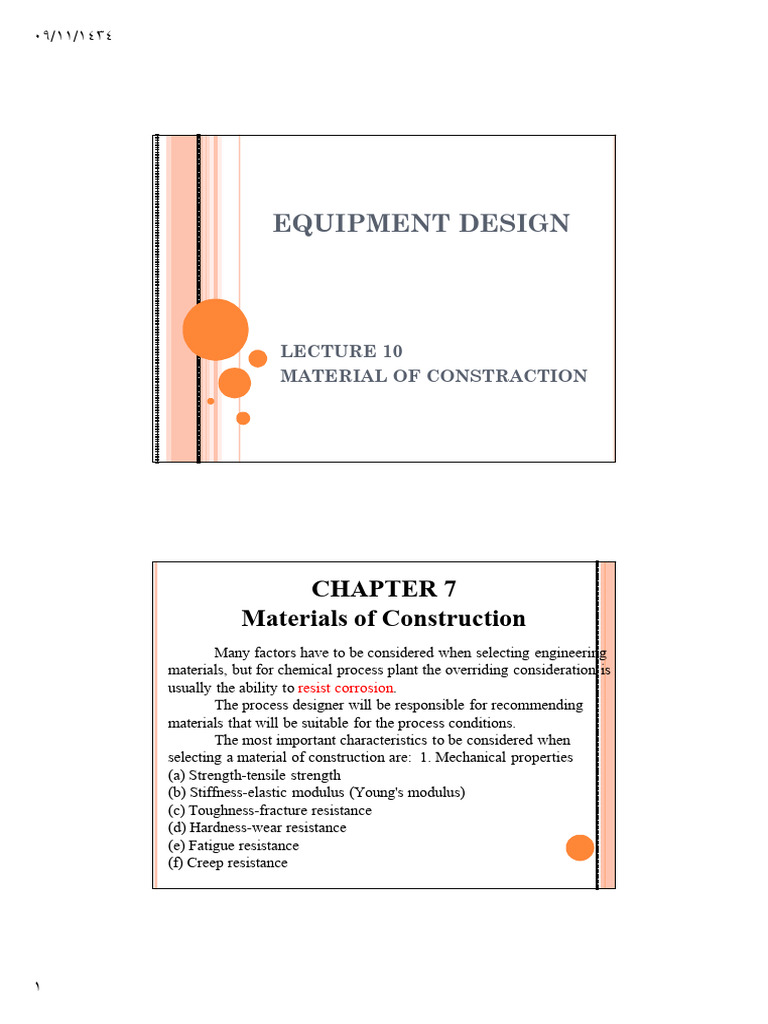 Equipment Design | PDF | Strength Of Materials | Young's Modulus