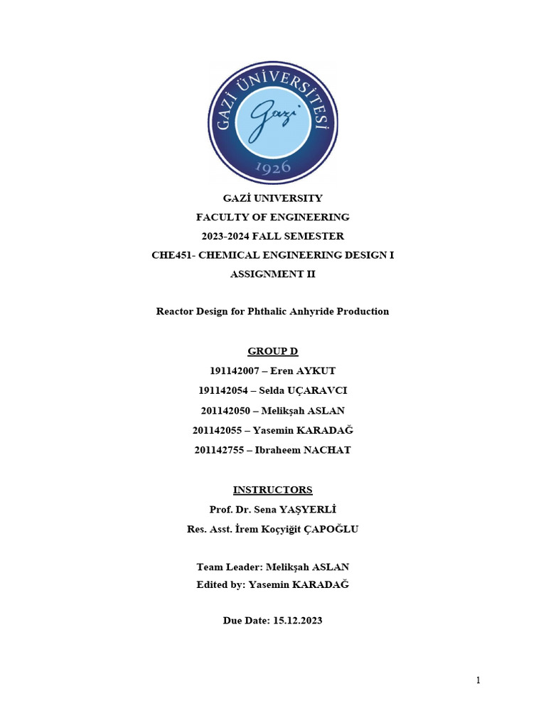 Reactor Design 7SON | Download Free PDF | Chemical Reactor | Physical ...
