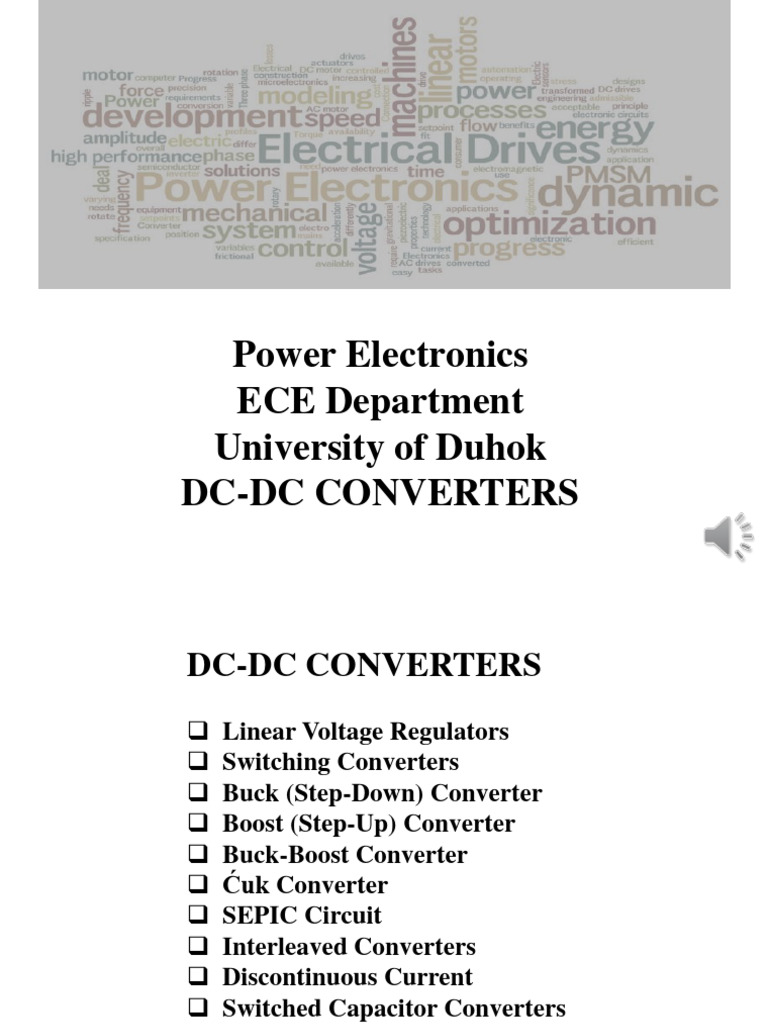 Buck-Boost and Cuk dc-dc converters | PDF | Electrical Network | Electrical Equipment