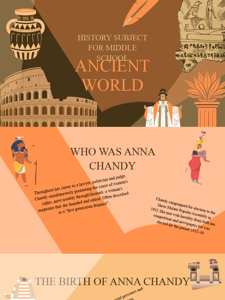 History Subject For Middle School Ancient World Brown and Orange ...