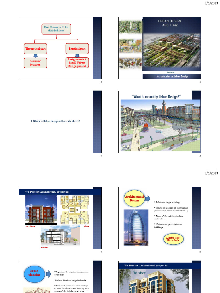 Introduction To Urban Design (Reviewer) | PDF | Urban Design | Design