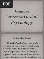 Gestalt Theory of Learning | PDF | Learning | Mental Processes
