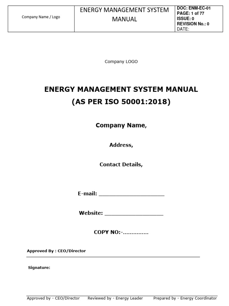 EnMS Module Refrence Manual | PDF | Audit | Efficient Energy Use