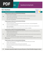 Fluency Assessment Rubric Guide | PDF | Sentence (Linguistics) | Fluency