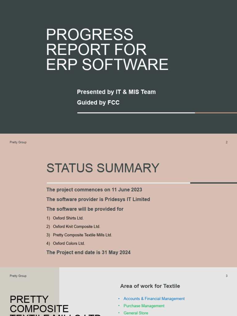 Progress Report Erp | PDF | Textiles | Dyeing