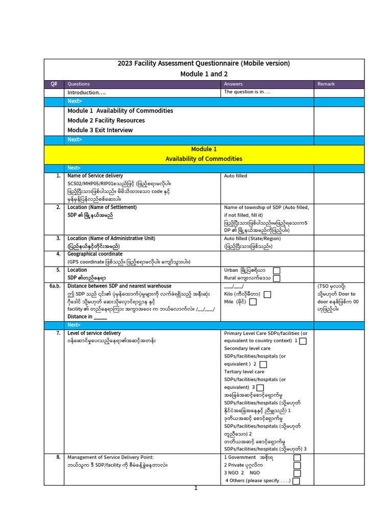 Questionnare App Bilingual 071223x | PDF | Birth Control | Condom