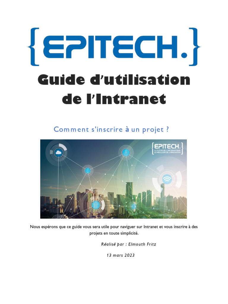 Guide d'inscription aux projets Intranet | PDF | Informatique