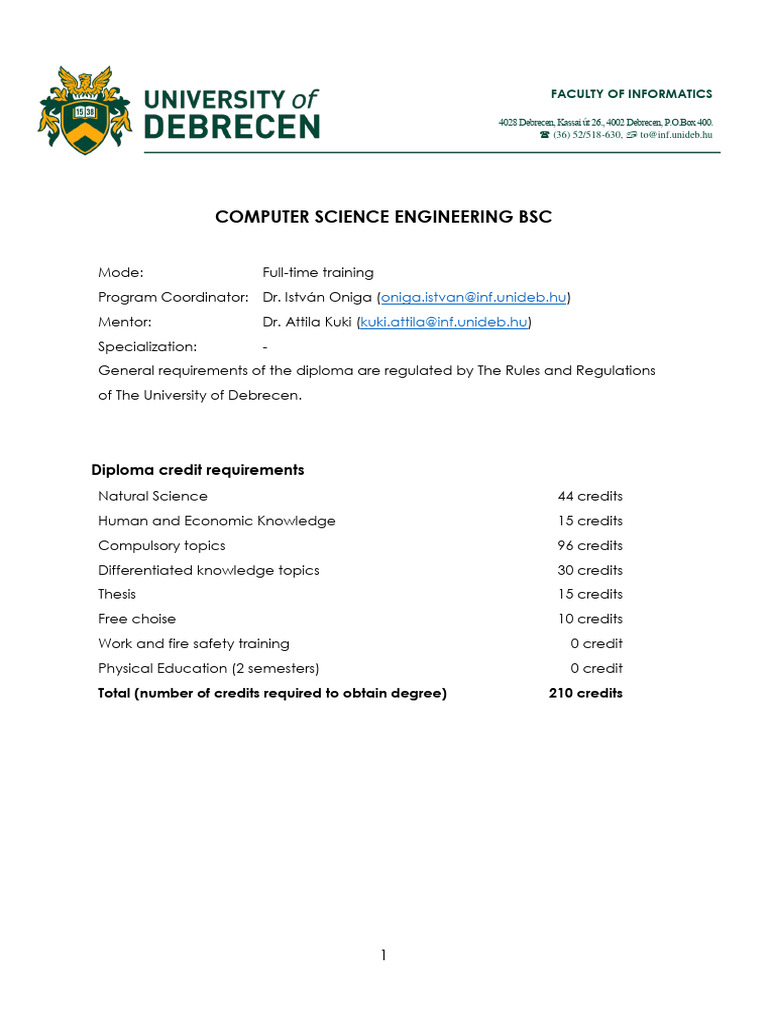 Computer Science Engineering BSC Bulletin-2017 | PDF | Probability ...