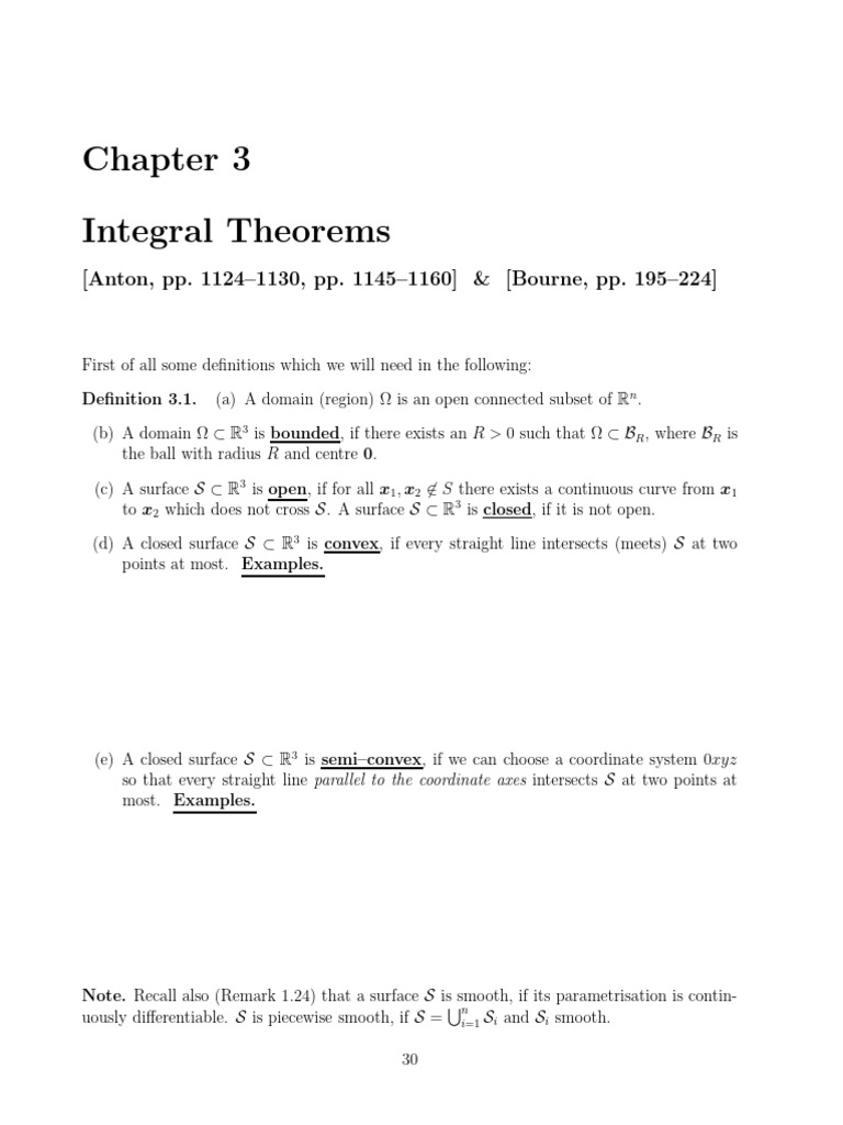 Integral Theorems in Vector Calculus | PDF