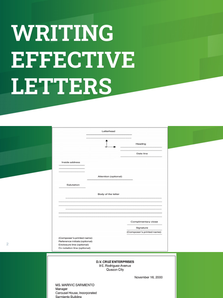 Writing Effective Letters | PDF | Envelope | Madam