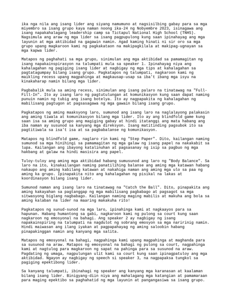 Ika Nga Nila an-WPS Office | PDF