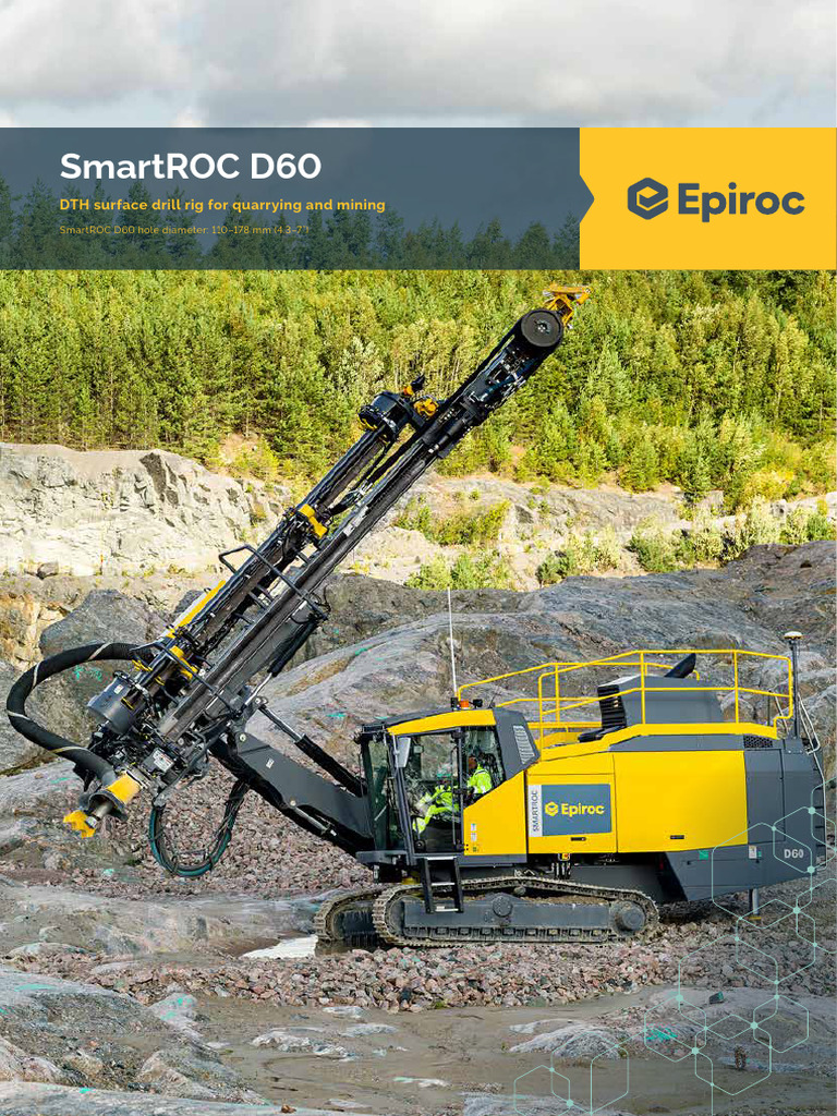 Smartroc D60: DTH Surface Drill Rig For Quarrying and Mining | PDF ...