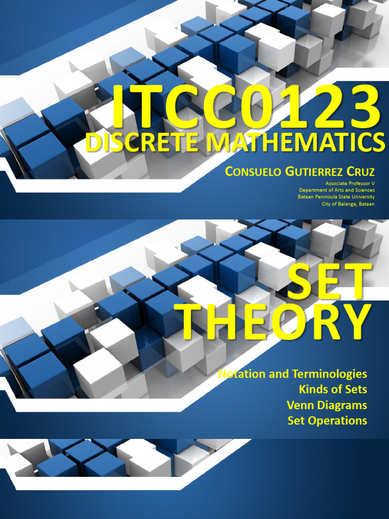 Set Theory Part 1 Download Free Pdf Set Mathematics Notation 