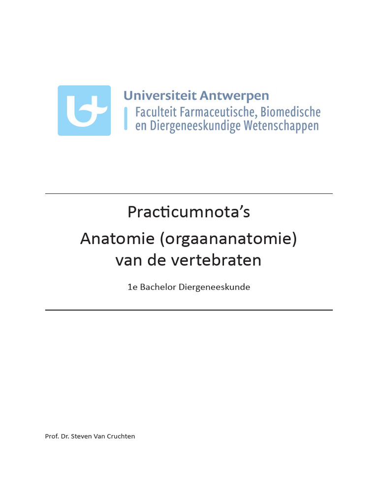 Orgaananatomie Pract1!23!24 | PDF