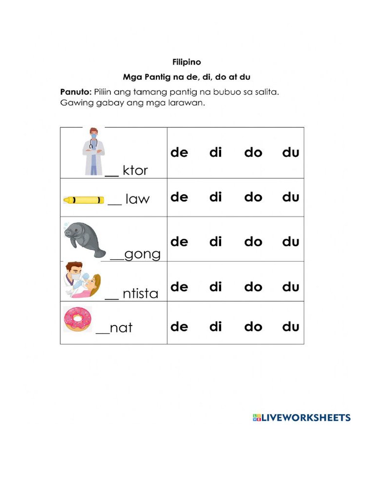 Reviewer in Filipino | PDF