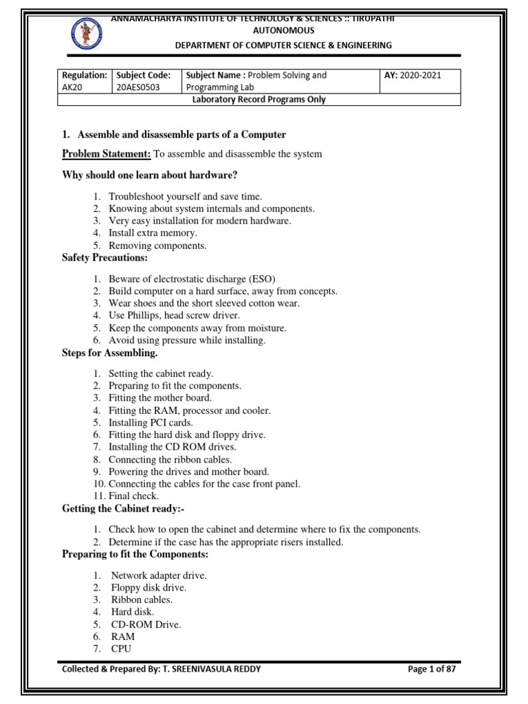 PSP (20AES0503) AK20 Record Programs Only | PDF | Manufactured Goods ...