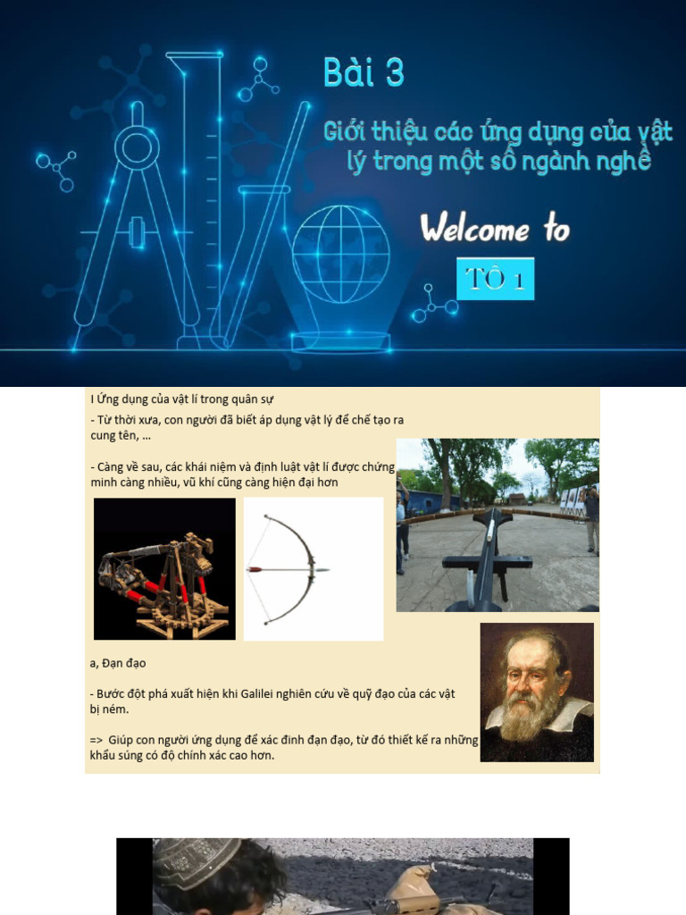 Thuyết trình vật lí tổ 1 lớp 10a9 | PDF