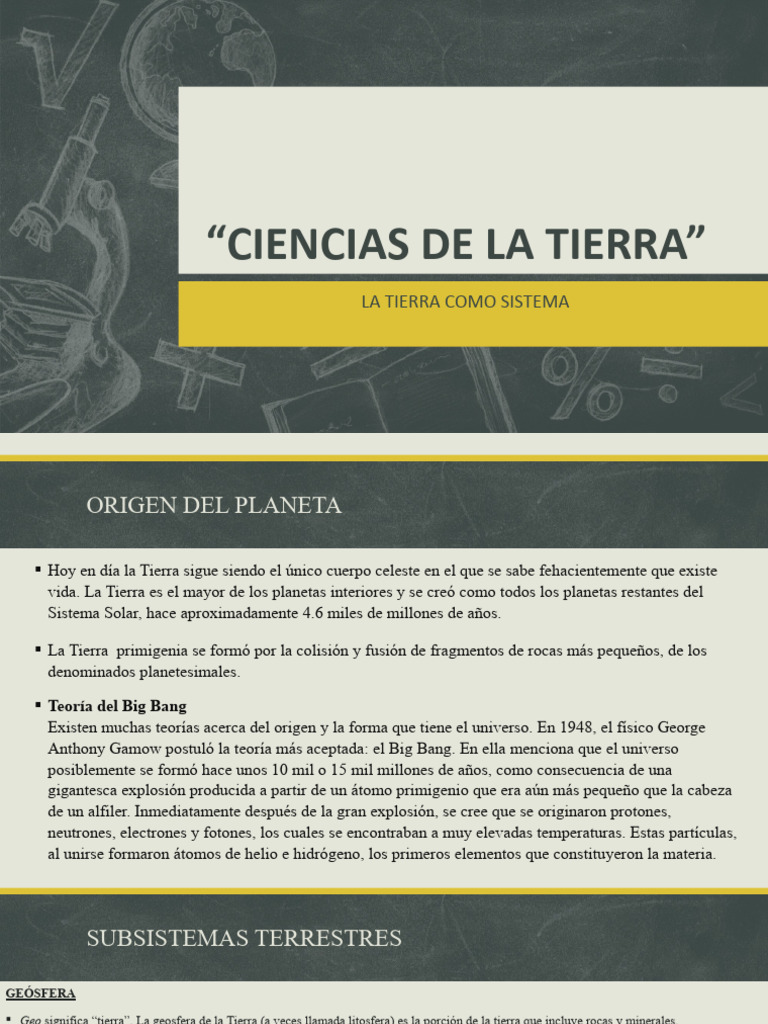 Ciencias de La Tierra Power | PDF | Tierra | Naturaleza