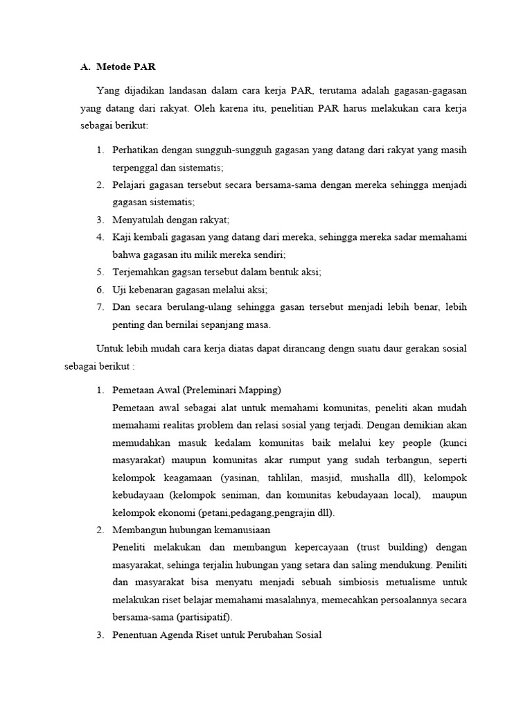Metode PAR | PDF