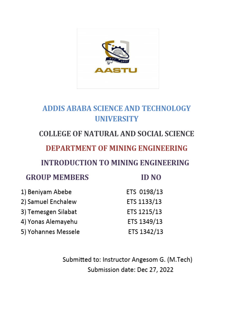 Mining Feasibility Study Guide | PDF | Feasibility Study | Mining