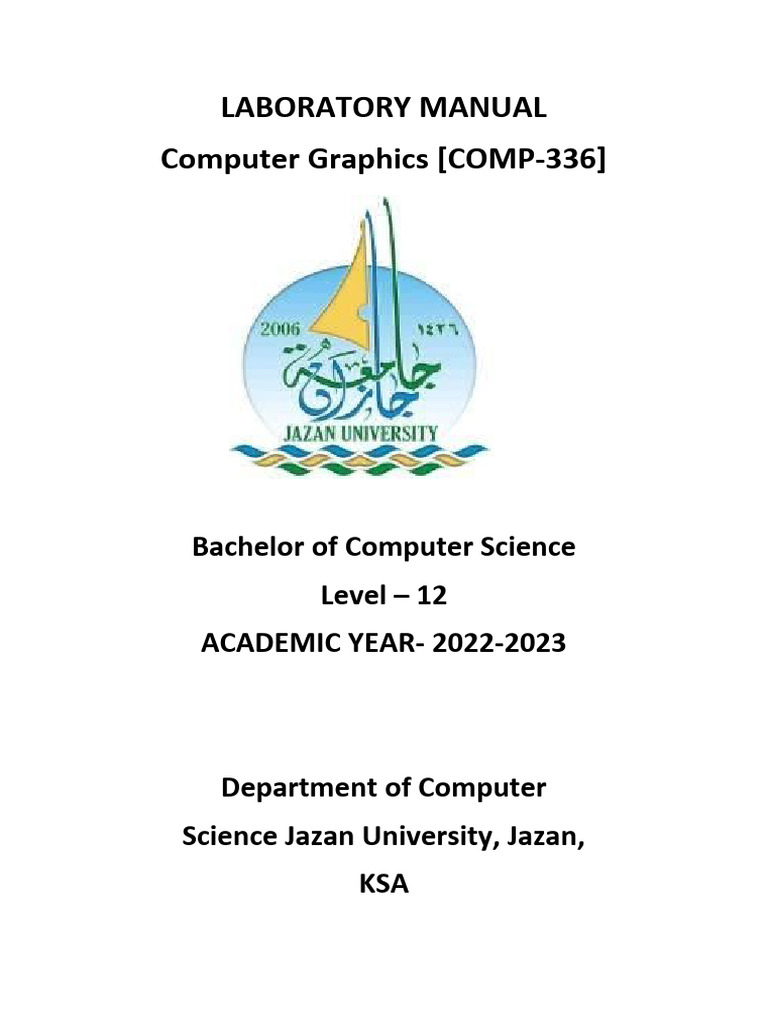 Comp 336 CG Manual Opengl | PDF | Parameter (Computer Programming) | Shader