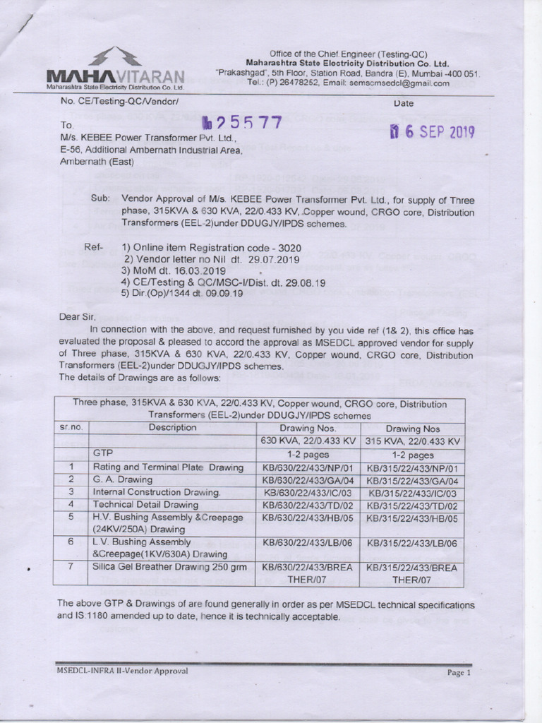 MSEDCL Page 1 | PDF