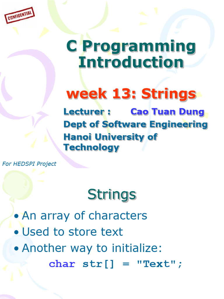 Week 13 | PDF | Computer Standards | Computer Programming