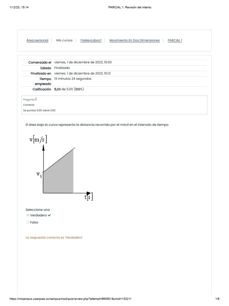 PARCIAL 1 - Fisica M | PDF | Física Aplicada e Interdisciplinaria ...