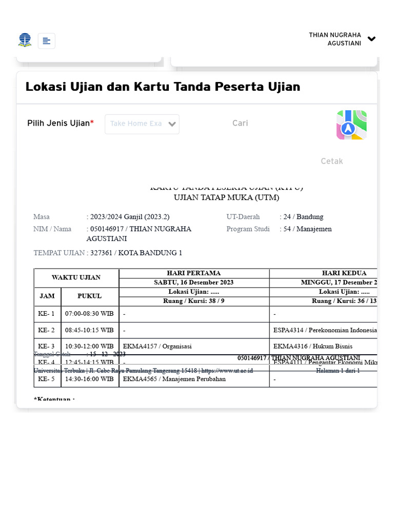 Contoh KTPU | PDF