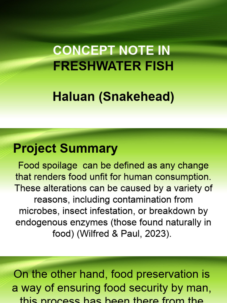 Concept Note | PDF | Food Preservation | Nutrition