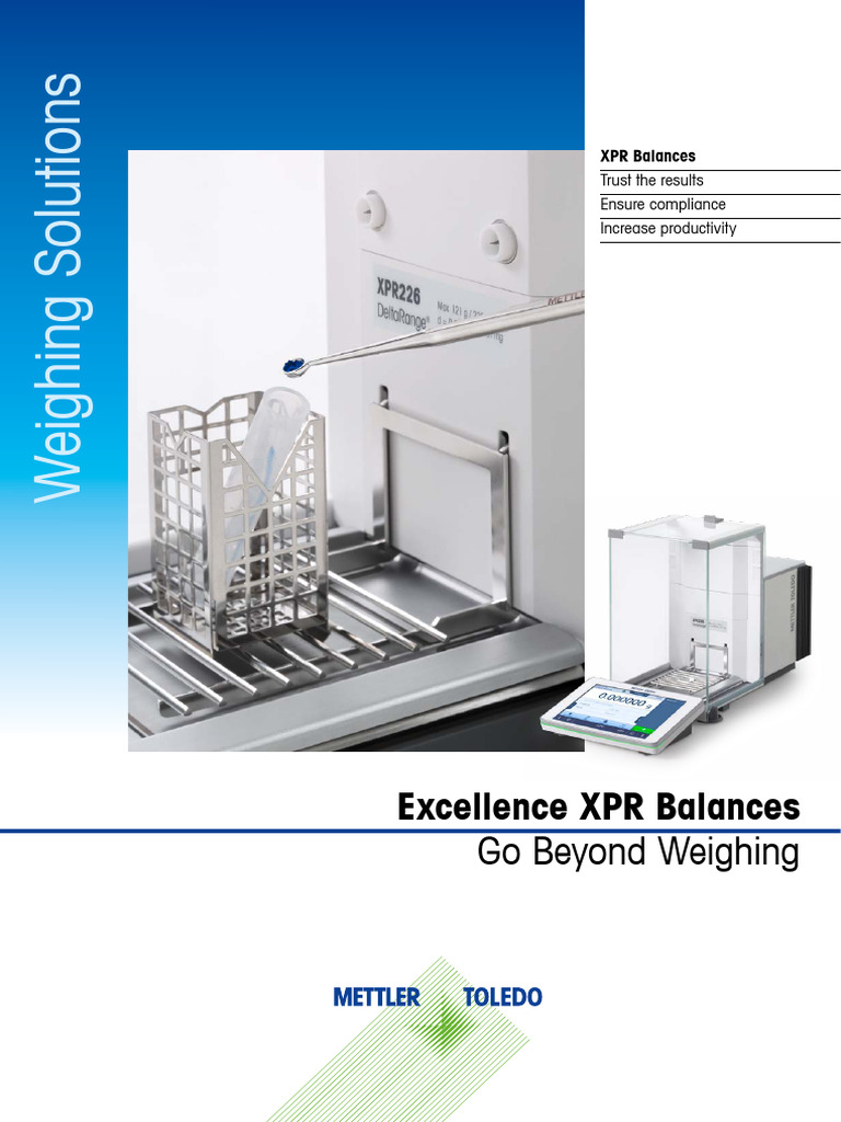 30 43 XPR Excellence Bro | PDF | Calibration | Weight