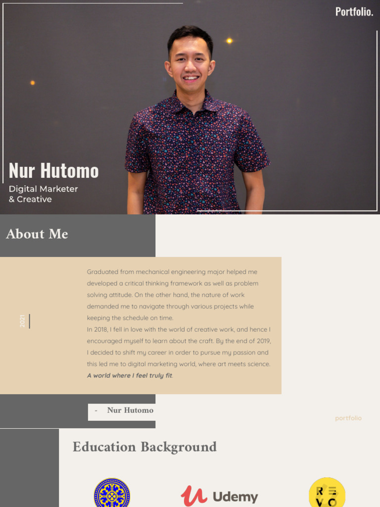 Portfolio (Nur Hutomo) | PDF | Search Engine Optimization | Digital Marketing