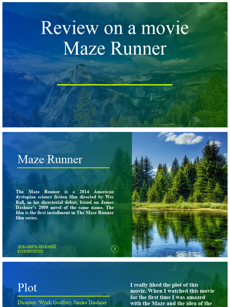 Review On A Movie Maze Runner | PDF