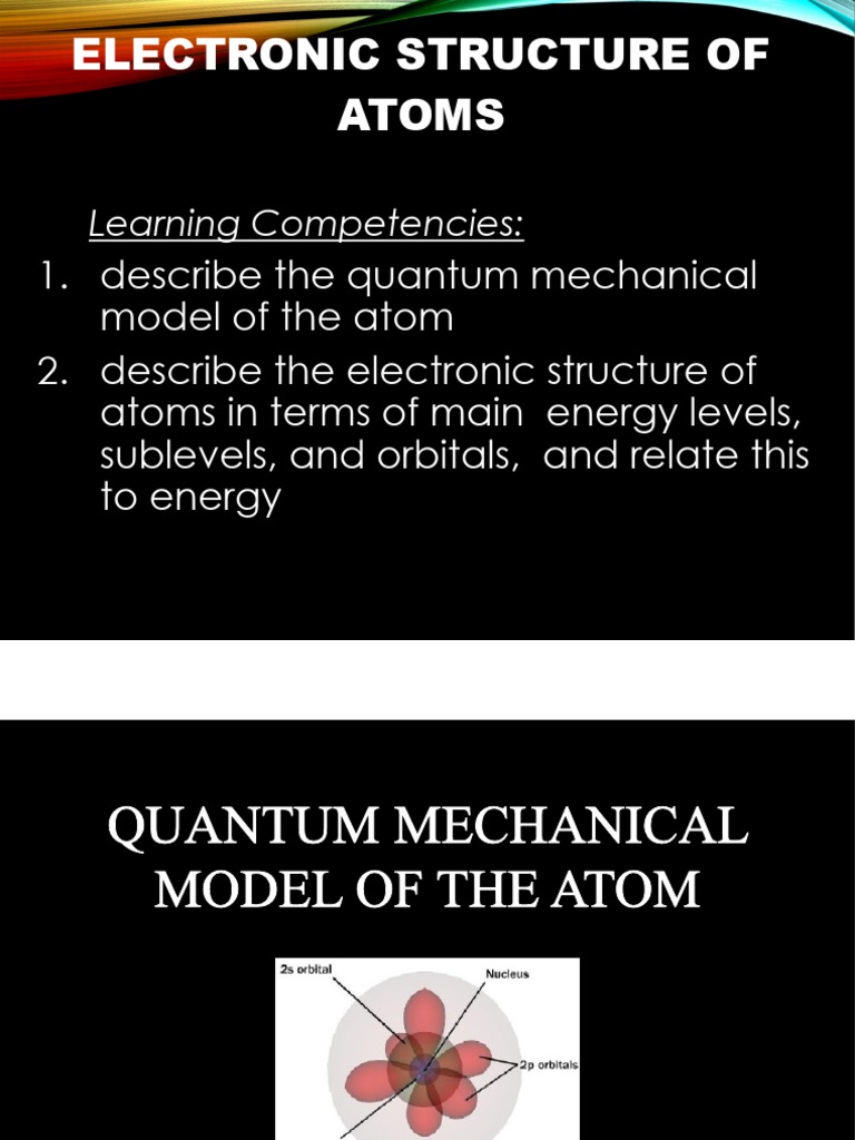 Electron Configuration And Quantum Numbers Pdf Electron